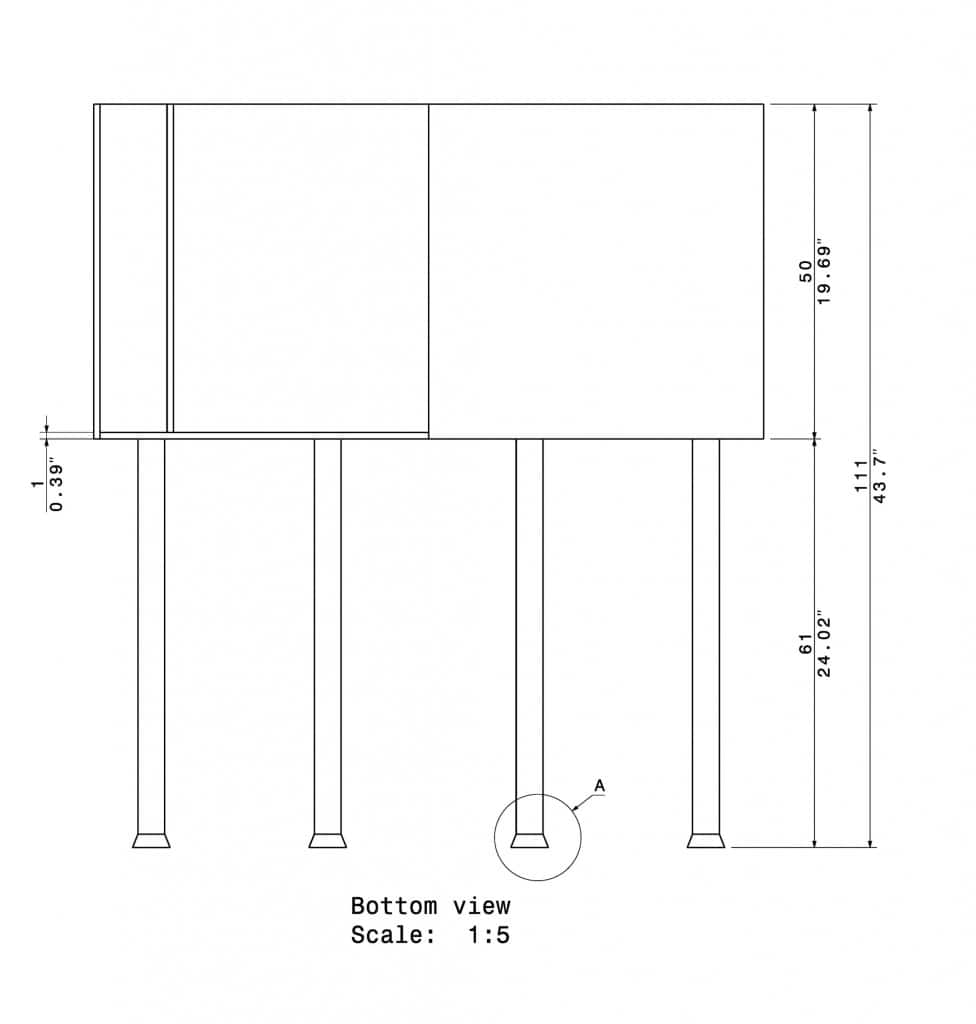 Elevated Zero Maze - Rat with Height Inserts (Specifications) - Maze ...