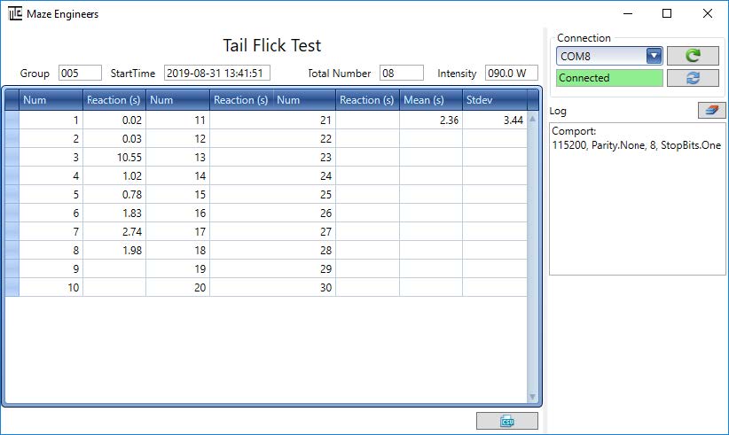 Tail Flick Test - Maze Engineers