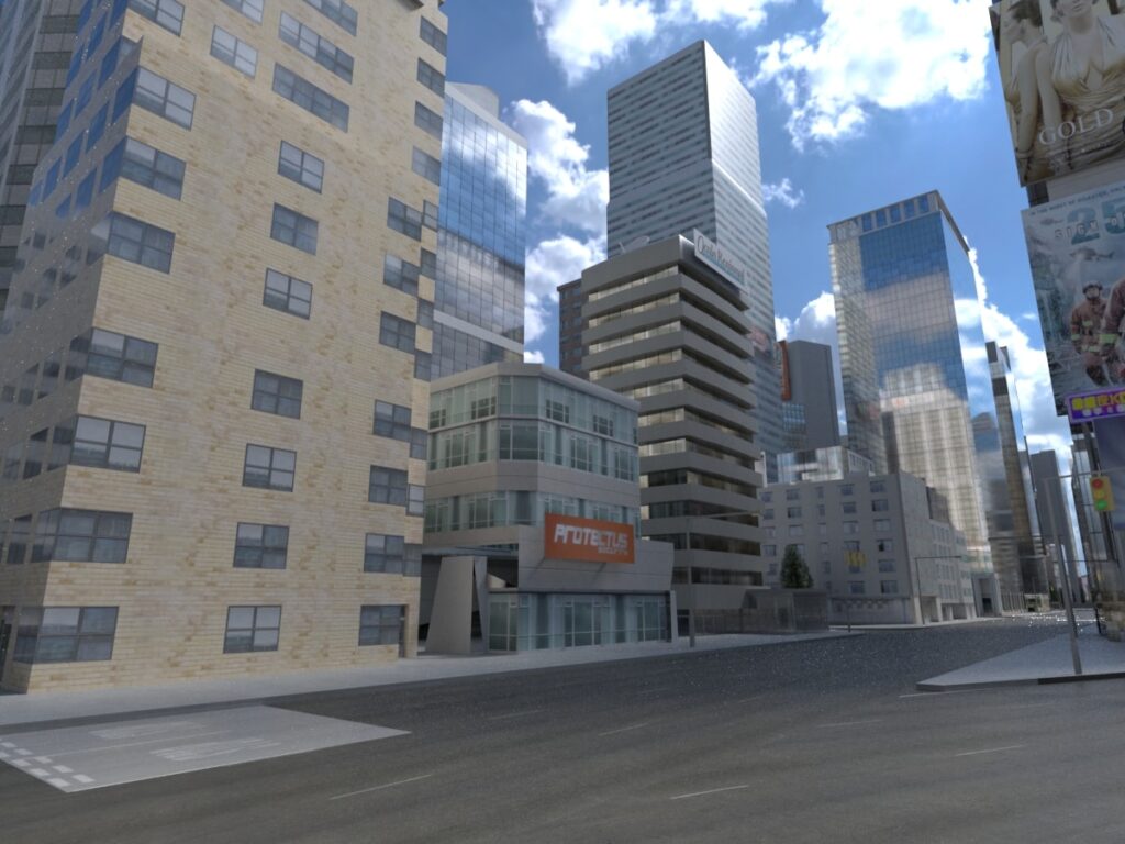 City Virtual Reality Environment - Maze Engineers